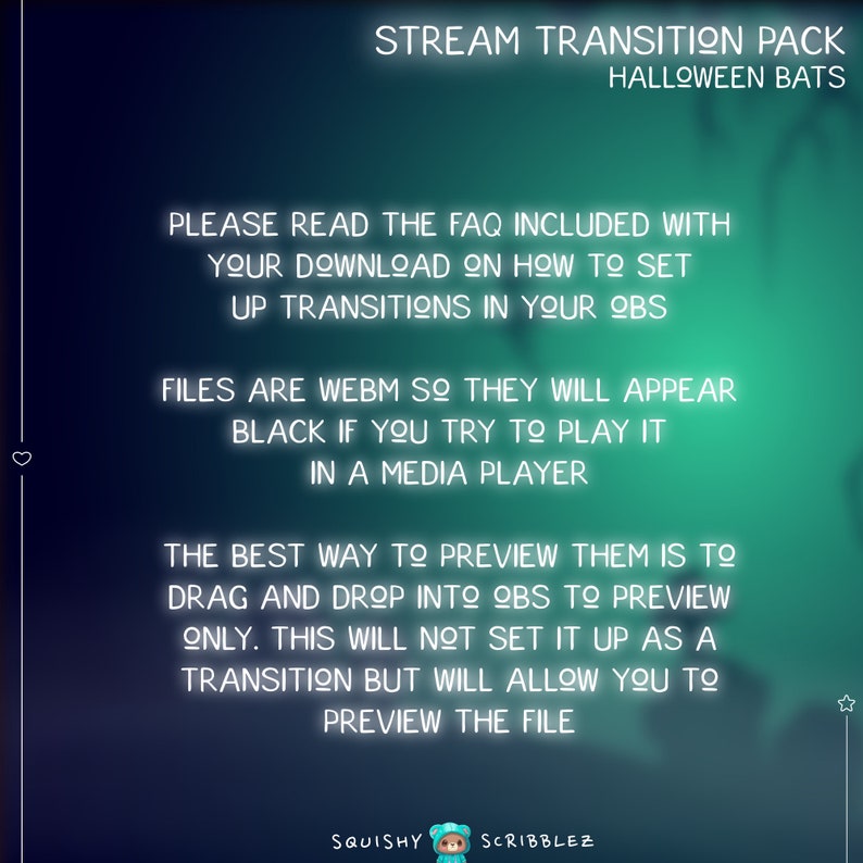4x Bat Transitions for Twitch Halloween Stinger Twitch Streamer Stream ...