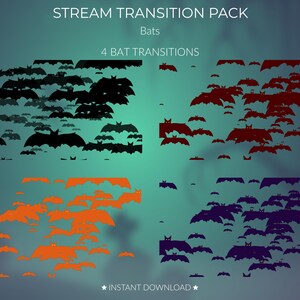 Animated Bat Stream Transitions: Halloween Twitch Stinger - Etsy