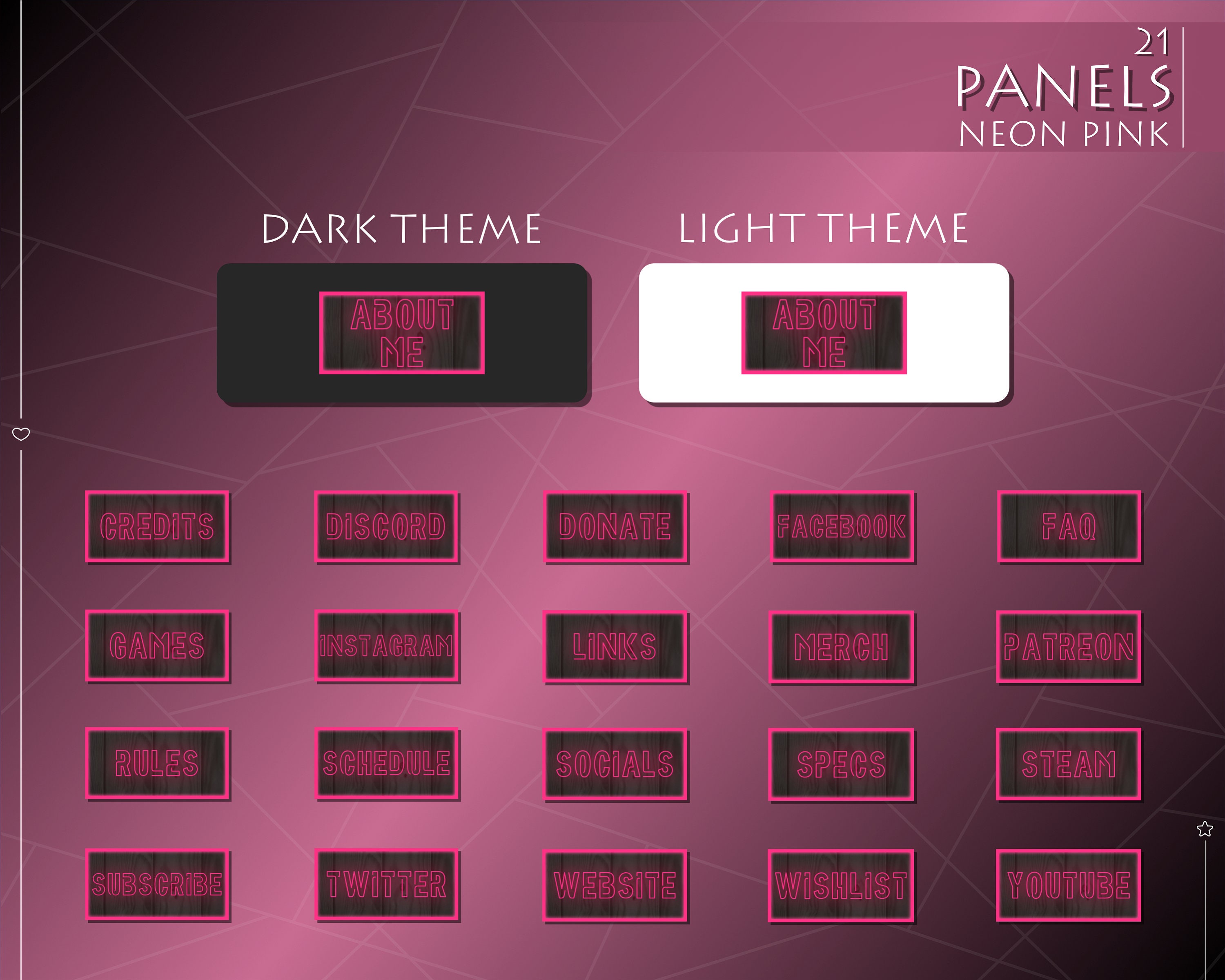 Neon Pink Stream Package Pink Funky Aesthetic Streamer - Etsy