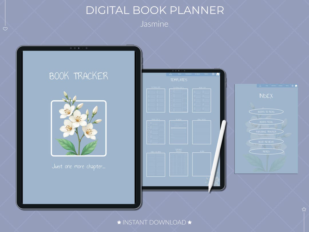 Digital Book Tracker PDF - Reading Log, Purchase Tracker, Reviews ...