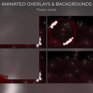 Flower Blade Screen & Overlay Package | Twitch | Animated Overlays ...