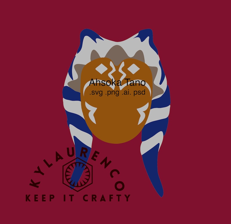 Ahsoka Tano, Star Wars Inspired Cut File for Cricut or Silhouette Svg ...