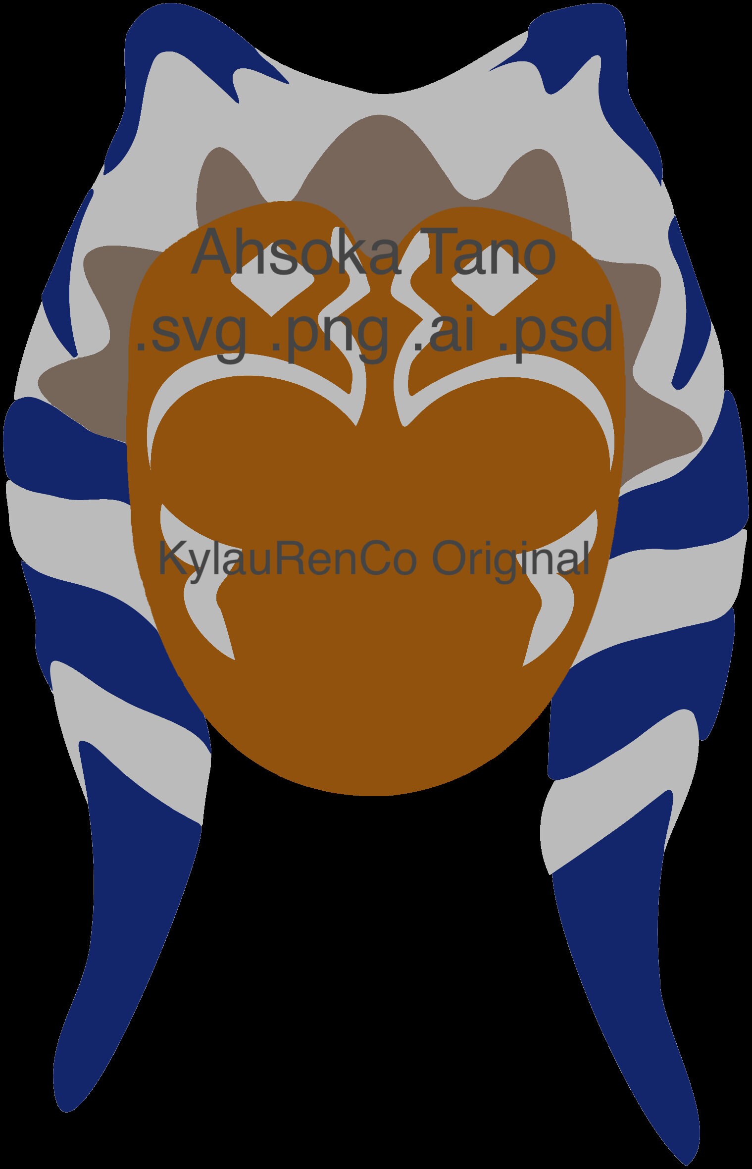 Ahsoka Tano, Star Wars Inspired Cut File for Cricut or Silhouette Svg ...