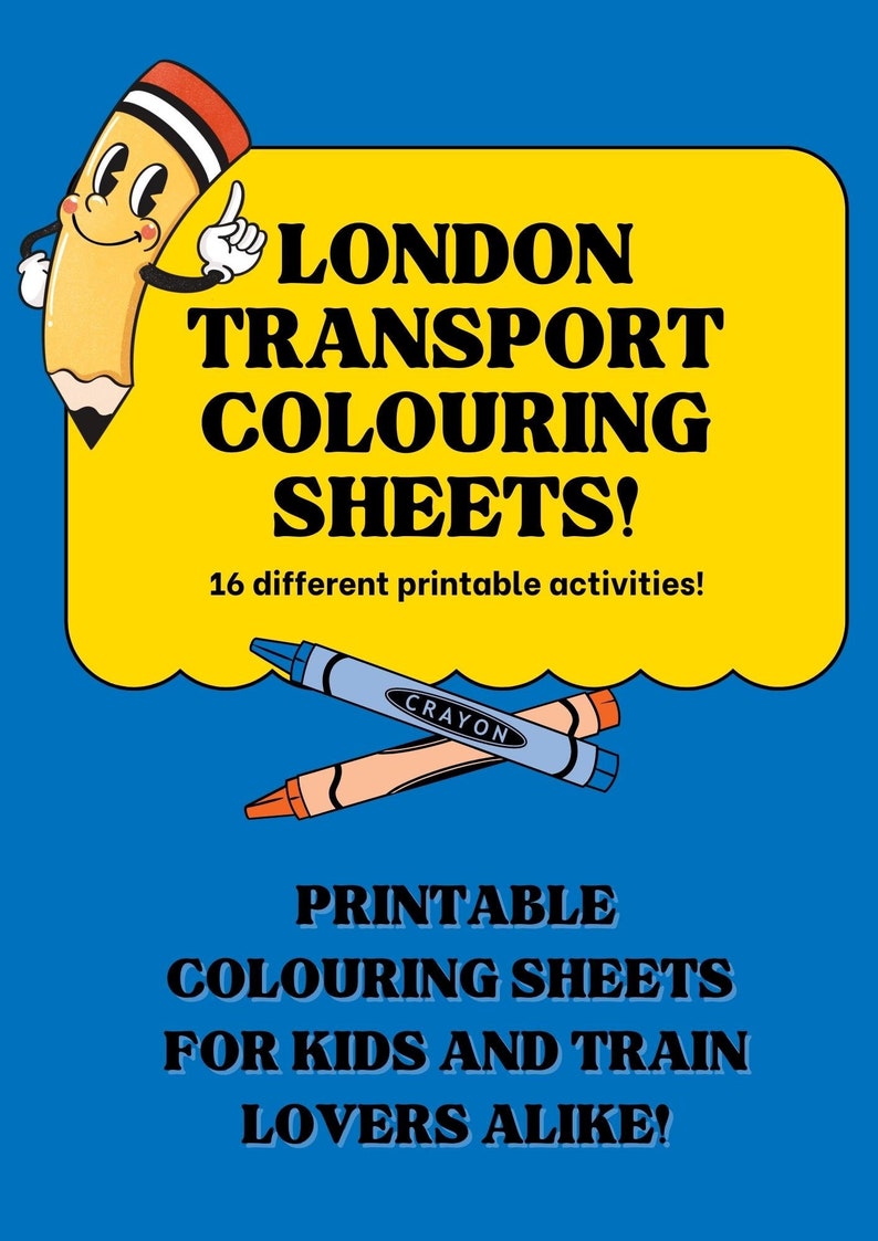 Printable London Underground Colouring Pages | London Transport ...