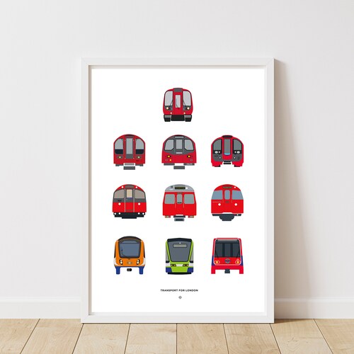 Transport for London Illustration Travel Poster Tube - Etsy UK