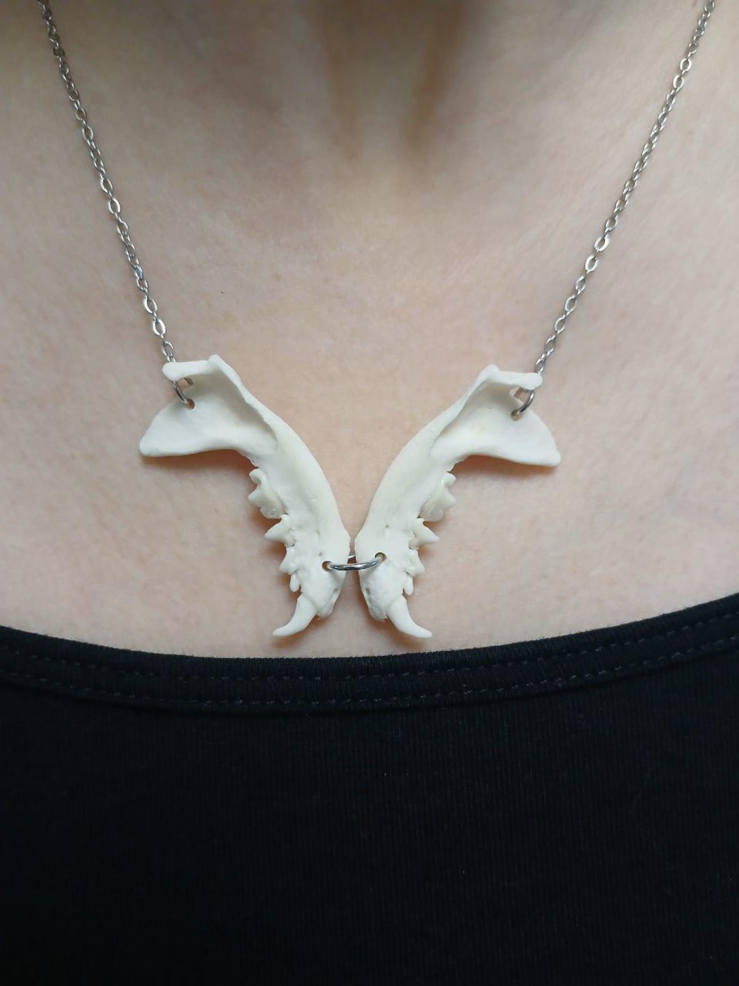 Real Bone Necklace: Gothic Witch Jewelry - Etsy
