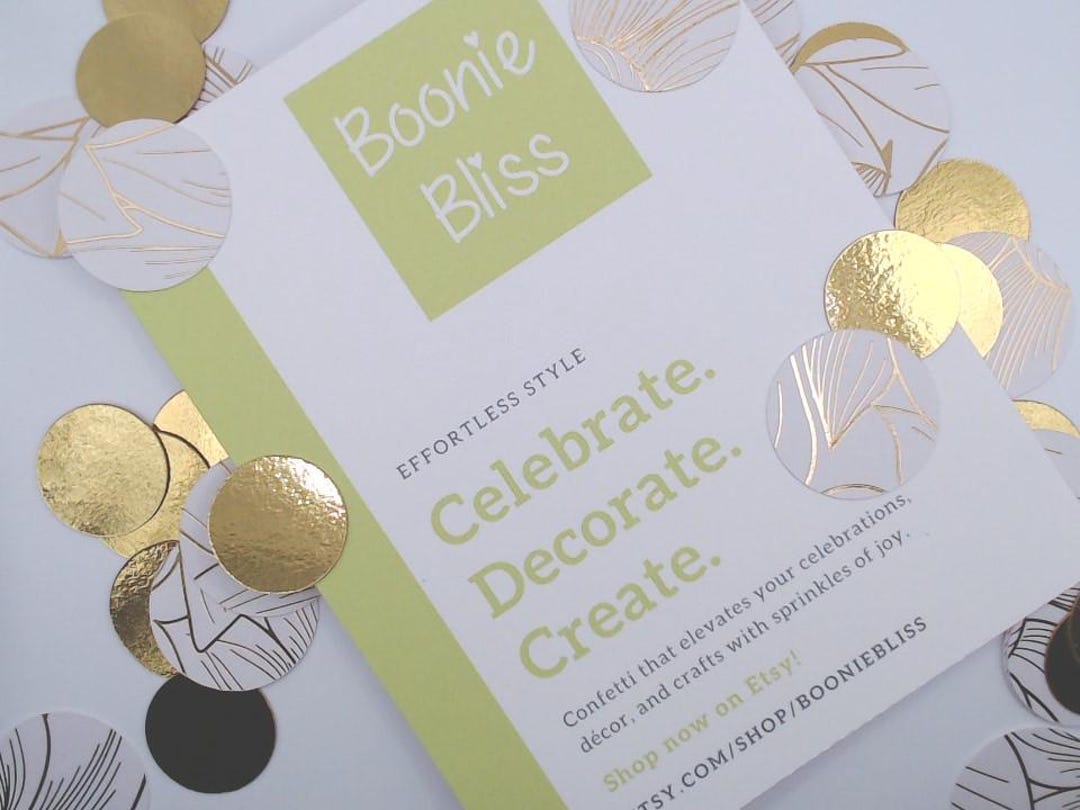 Light Pink & Gold Wedding Confetti Decoration: Large Gold Bloom by ...