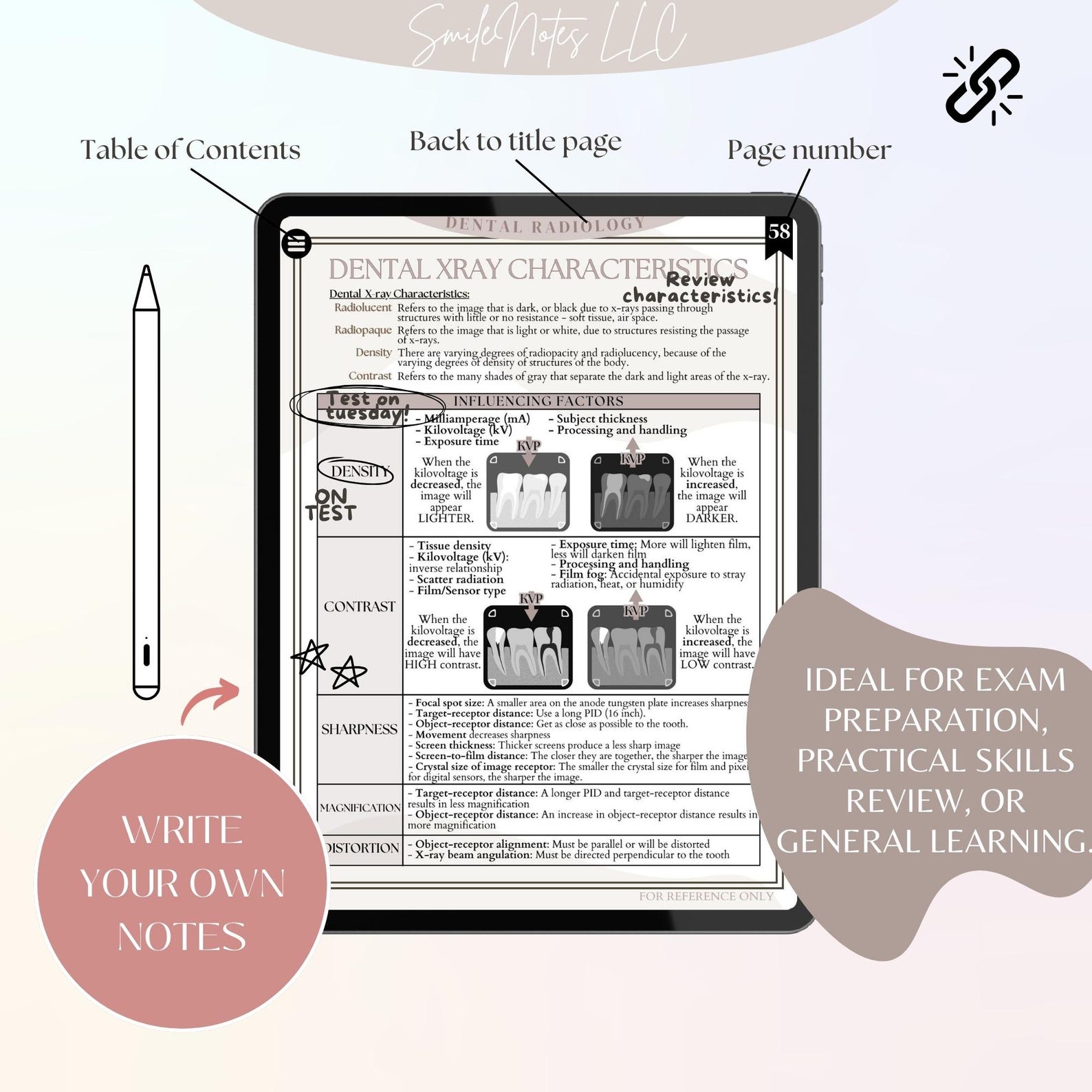 Dental Hygiene Study BUNDLE. Digital Study Guide, Dental Assistant ...