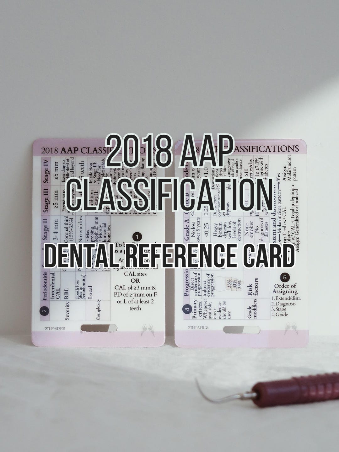 Periodontal Staging & Grading Card: Quick Reference Badge Buddy for ...