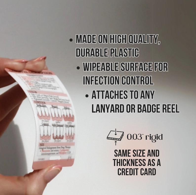 Dental Chairside Basics Card: Quick Reference Badge Buddy for ...
