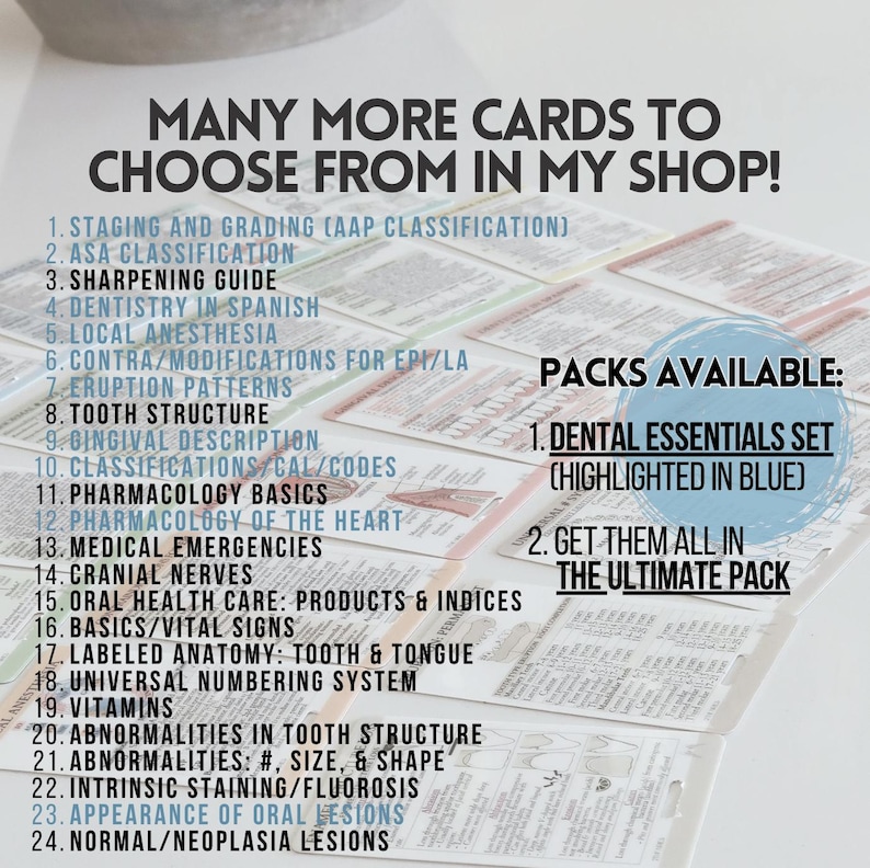 Dental Chairside Basics Card: Quick Reference Badge Buddy for ...