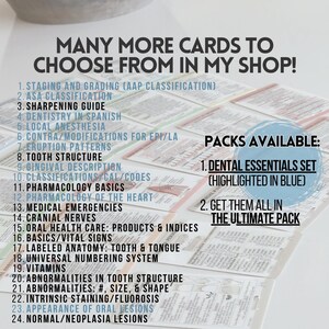 Universal Numbering System Card: Quick Reference Badge Buddy for ...
