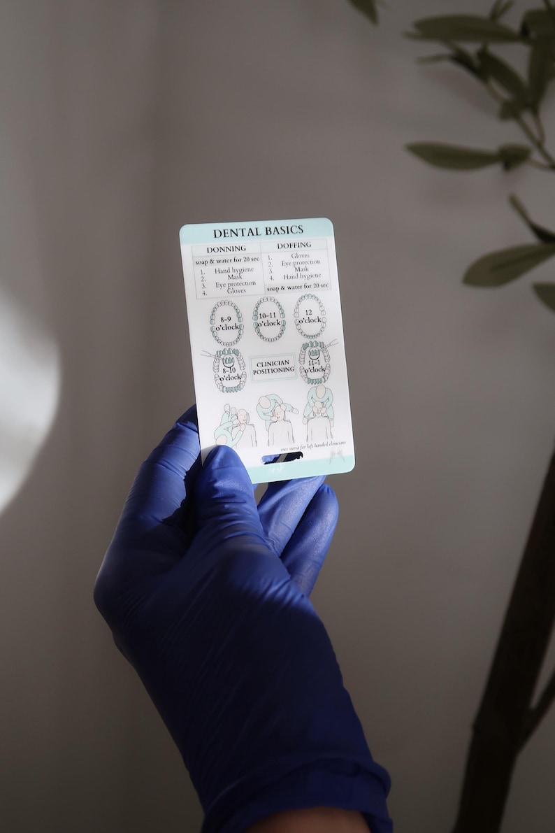 Dental Chairside Basics Card: Quick Reference Badge Buddy for ...