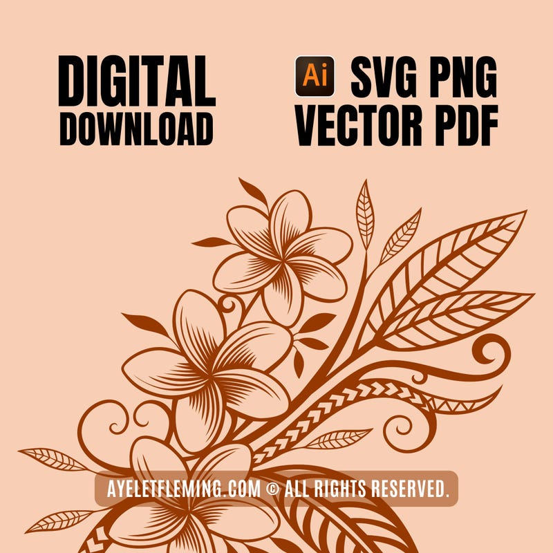 Luau Tattoo Template Png - Etsy