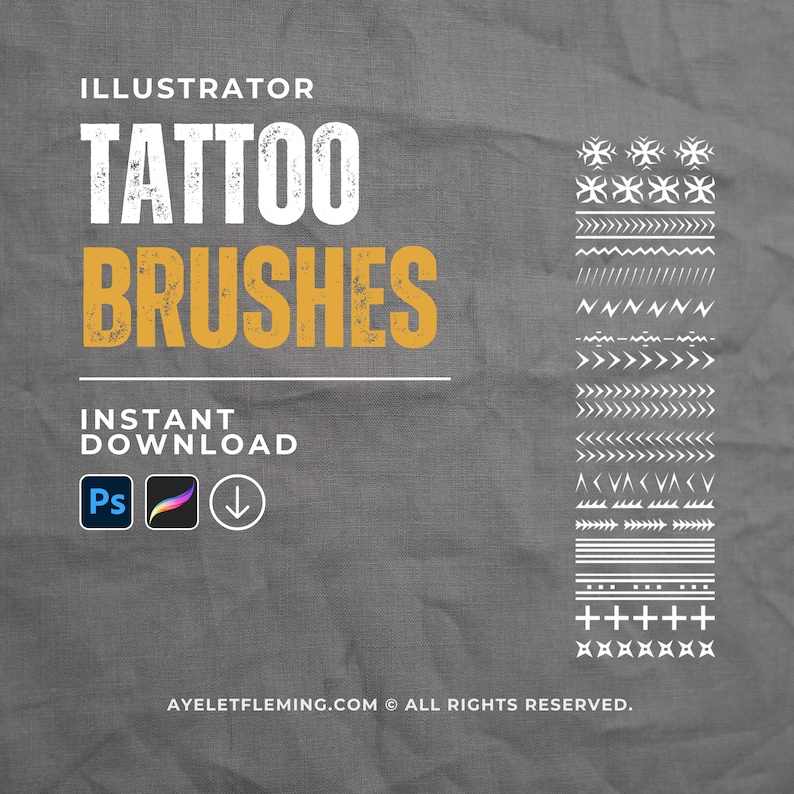 The Ultimate Samoan Tribal Tattoo Procreate and Photoshop Brush Set Vol ...