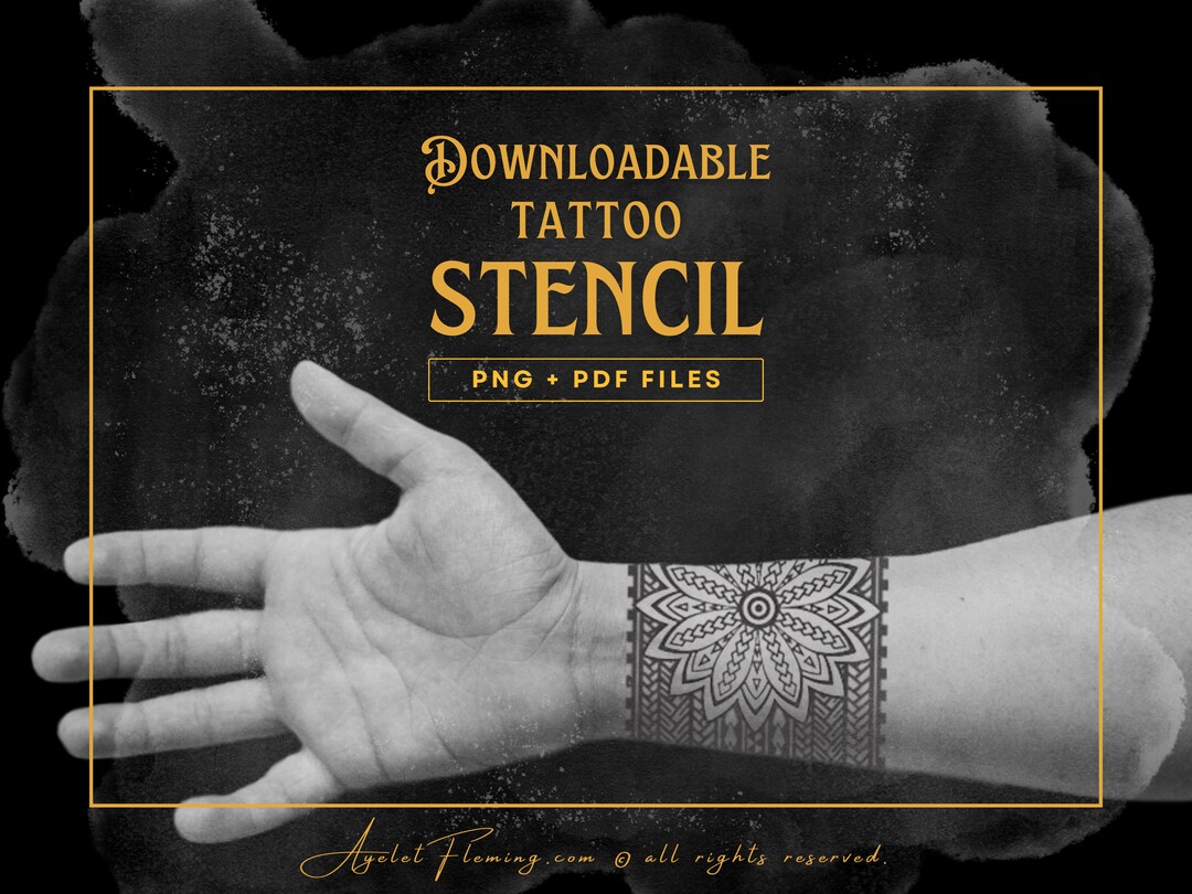 Polynesian Tribal Floral Arm Band Tattoo Hawaiian Wrist Tattoo ...