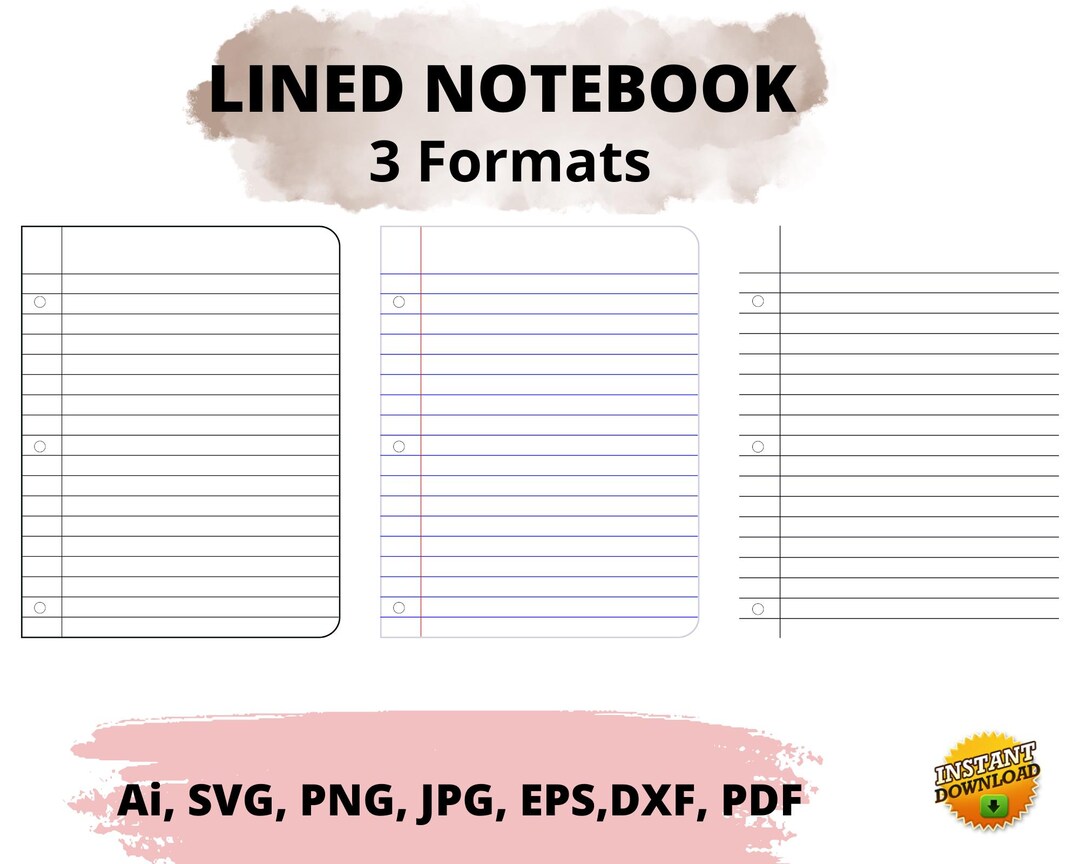 Line Teacher Paper, School SVG, Lined Paper Svg, Notebook Paper ...