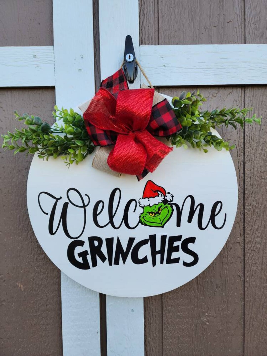 Welcome Grinches Door Hanger - Etsy
