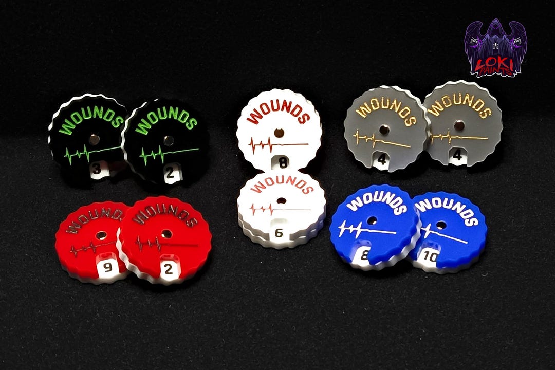Wound Trackers 1-10 (set of 2) Customised Colour - Etsy