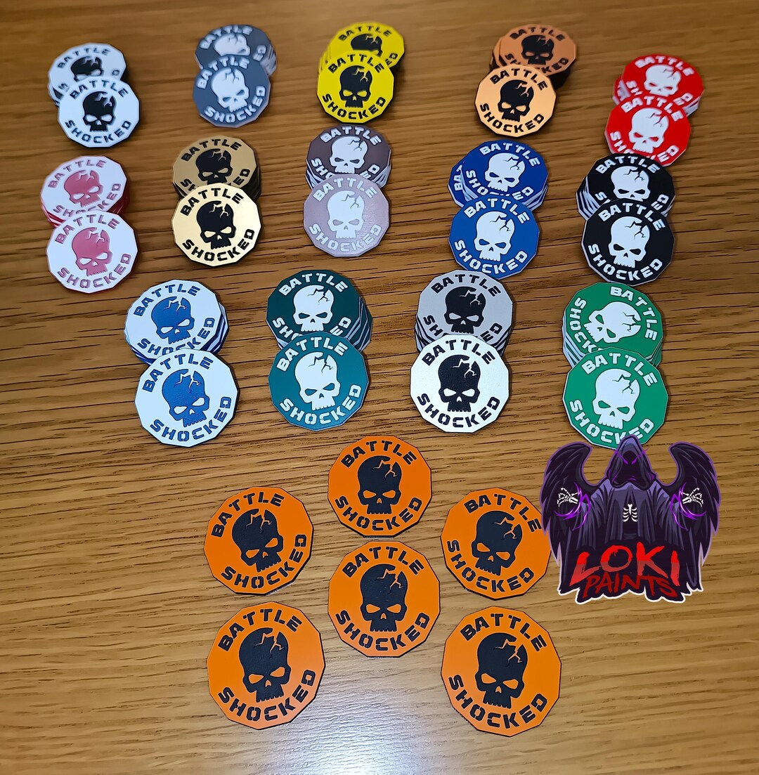 Battle-shocked Tokens for WH40K - Etsy
