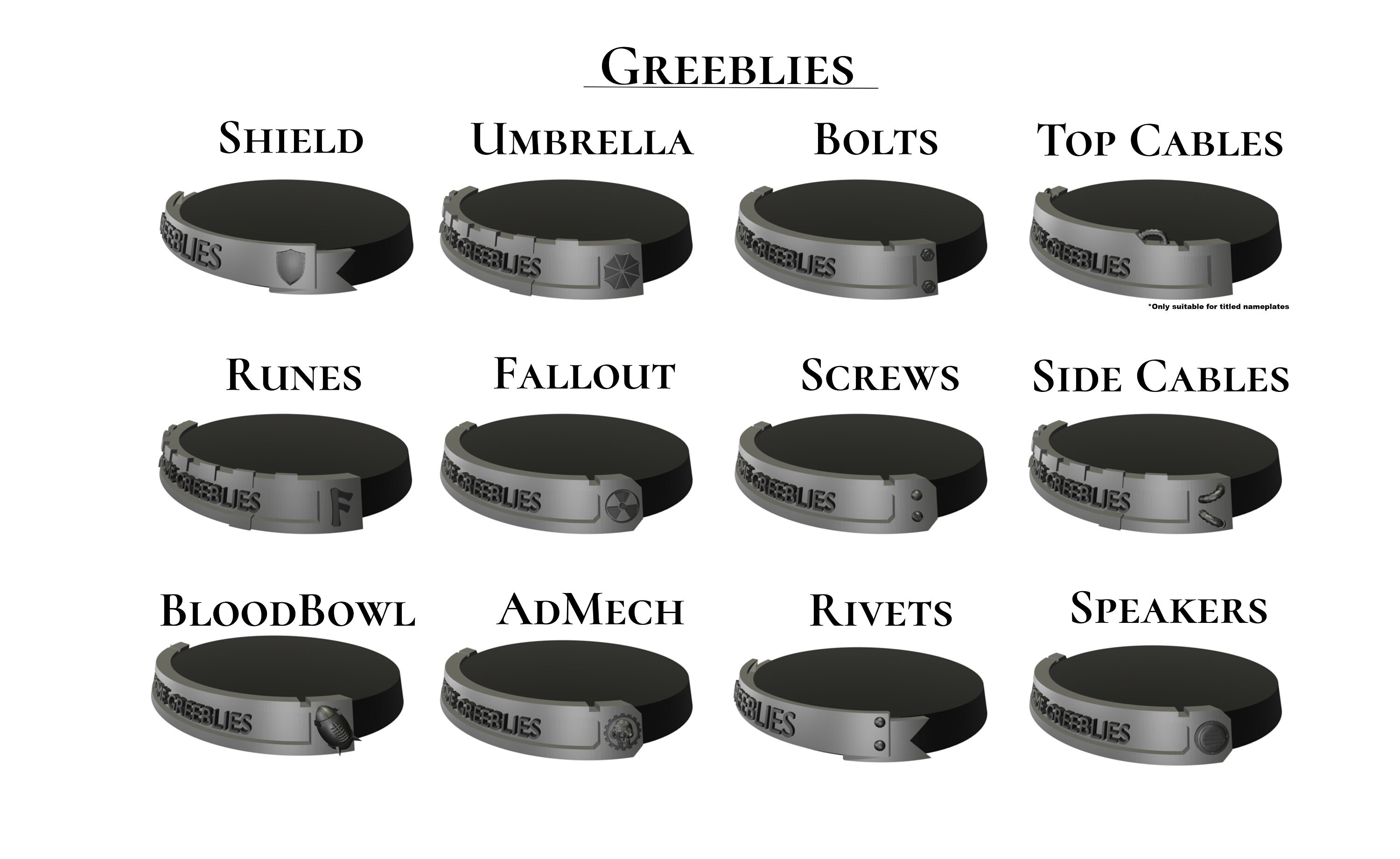 Fully Custom Nameplates for Miniatures - Etsy UK