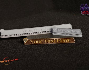 Fully Custom Nameplates For Miniatures Etsy Uk