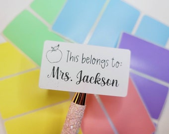 Teacher Book Labels Teacher Supplies Labels Teacher Gifts Book Labels ...