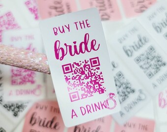 Bachelorette Party Stickers Venmo QR - Etsy