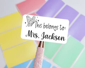 Teacher Book Labels Teacher Supplies Labels Teacher Gifts Book Labels ...
