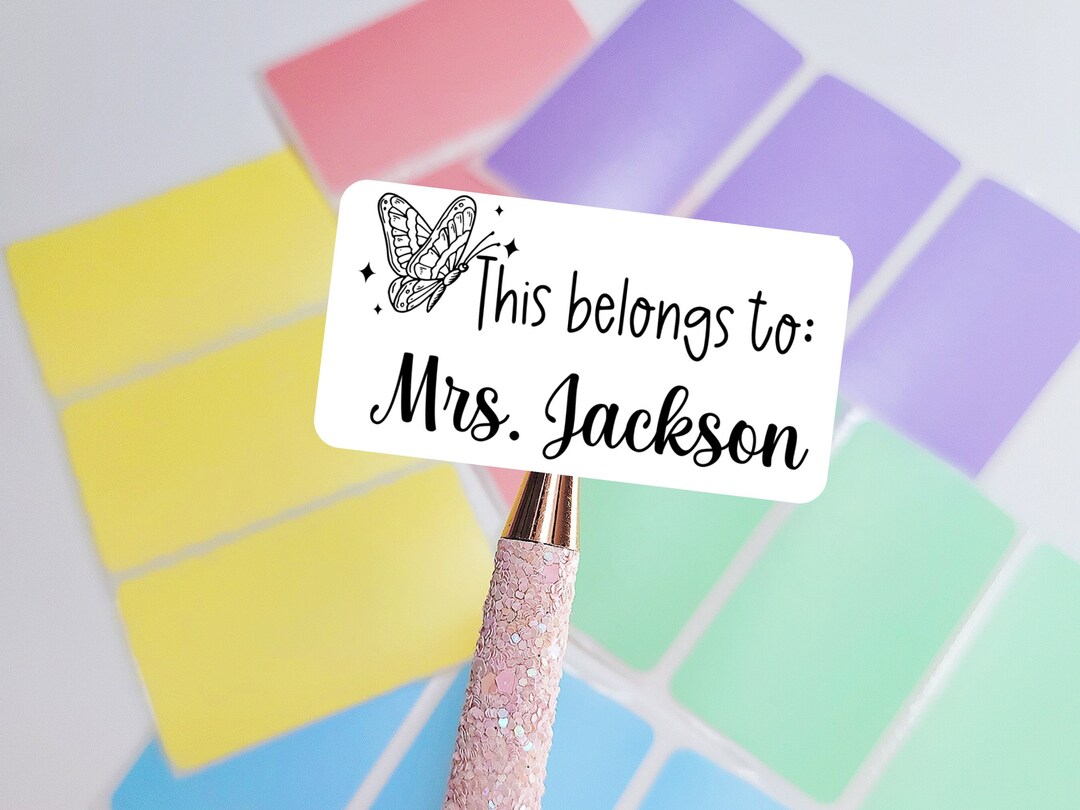 Teacher Book Labels | Teacher Supplies Labels | Teacher Gifts | Book ...