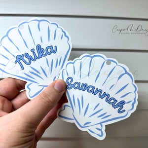 Toast on the Coast, Sea Shell Name Tag, Coastal Cowgirl, Bachelorette ...
