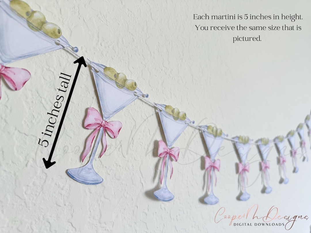 Olive Martini Banner, Martini Banner, A Tini Bit Older Banner, Birthday ...