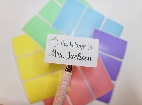 Teacher Book Labels Teacher Supplies Labels Teacher Gifts - Etsy