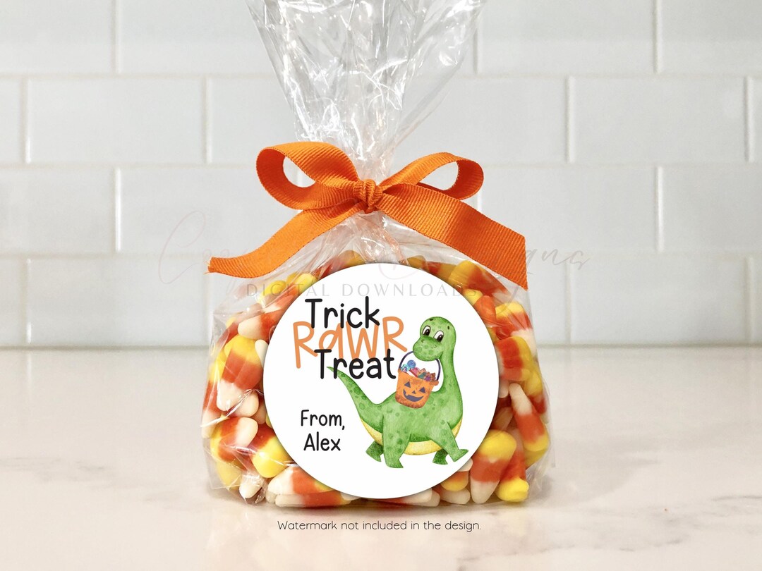 Trick or Treat Bag Stickers | Halloween Labels | Custom Halloween ...