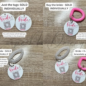 Buy the Bride a Drink, Bachelorette Party Bracelet, Venmo QR Code ...
