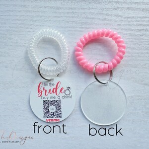 Buy the Bride a Drink, Bachelorette Party Bracelet, Venmo QR Code ...