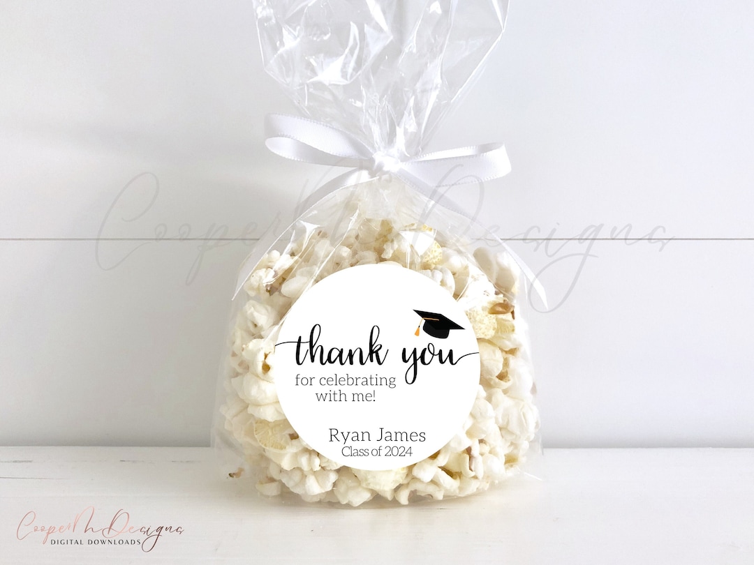 Thank You Graduation Stickers, Graduation Thank You, Graduation Label ...