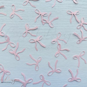 Pink Bow Confetti, She's Tying the Knot Bachelorette, Coquette Bridal ...