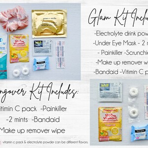 Recovery Kit Wedding Bag, Bachelorette Party, Party Favor, Bridesmaid ...