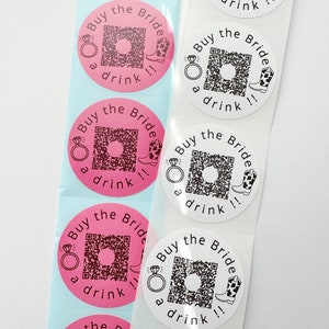 Buy the Bride a Drink Sticker | Venmo Sticker | Venmo QR Sticker ...