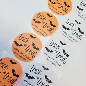 Trick or Treat Bag Stickers | Halloween Labels | Custom Halloween ...