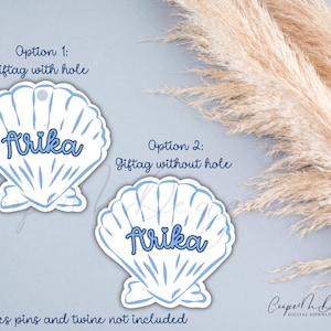 Toast on the Coast, Sea Shell Name Tag, Coastal Cowgirl, Bachelorette ...