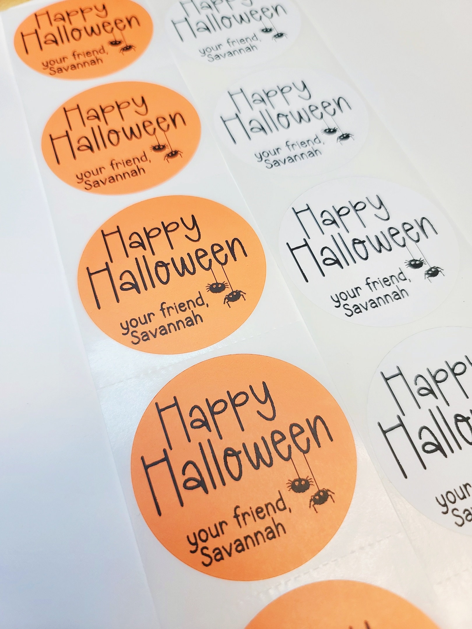 Personalized Halloween Stickers, Custom Halloween Goody Bag Label, Kids ...