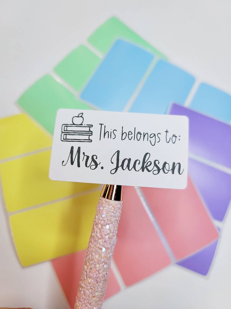 This Belongs to Labels Teacher Labels Teacher Book Labels - Etsy