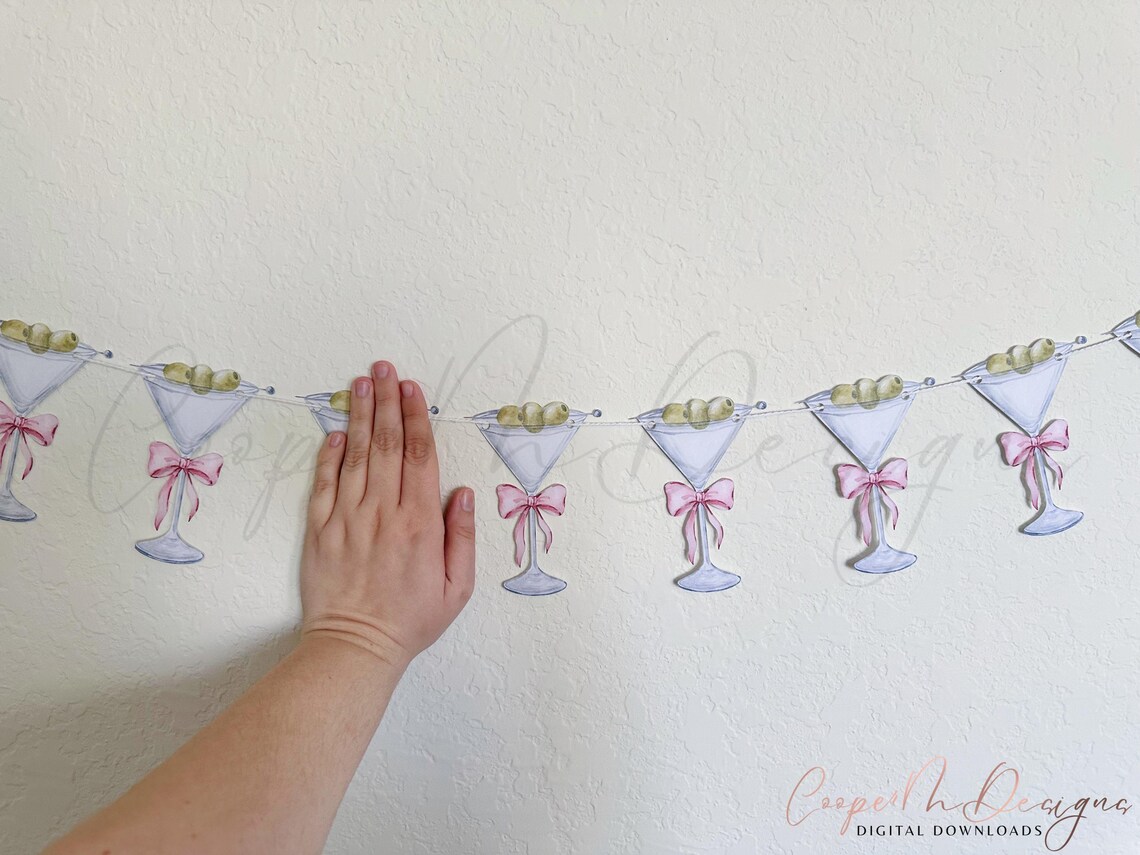 Olive Martini Banner, Bachelorette Party, Birthday Decor, A Tini Bit ...