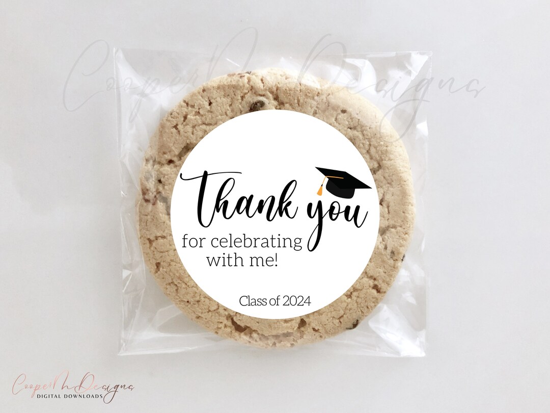 2024 Thank You Graduation Stickers, Graduation Thank You, Graduation ...