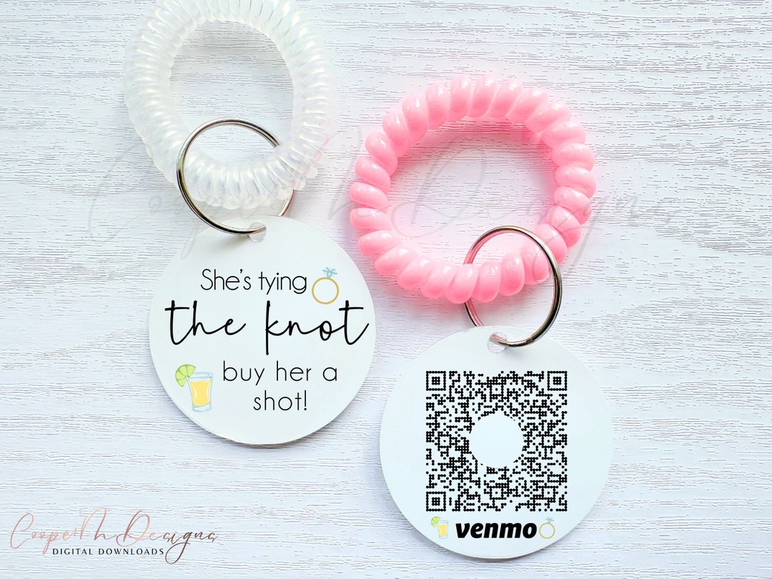 Buy the Bride a Drink, Venmo Bachelorette Bracelet, Customized QR ...