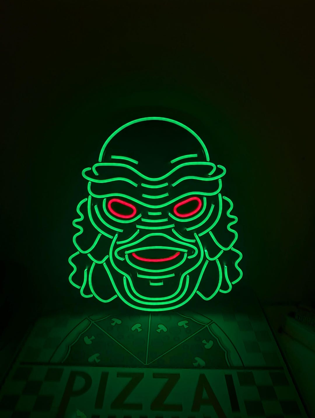 Creature From the Black Lagoon Neon Sign LED, Gillman Wall Art, Trendy ...