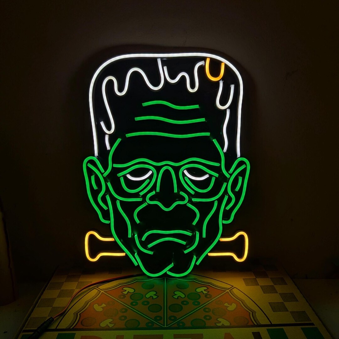 The Monster Neon Sign LED ( Frankenstein Neon Sign), Wall Art, Trendy ...