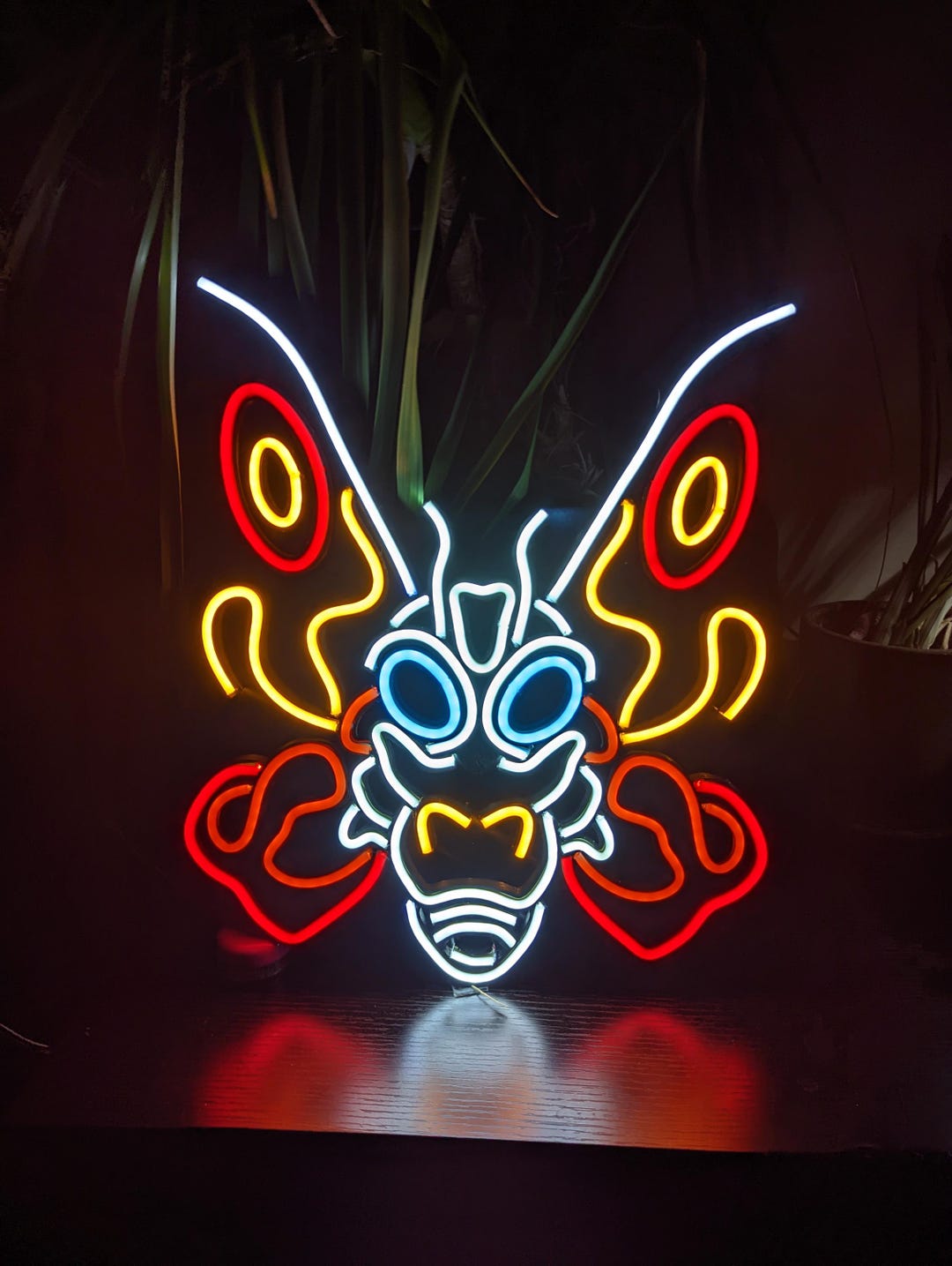 Mothra Neon Sign LED, Goji Wall Art, Trendy Neon Sign, Godzilla Light ...